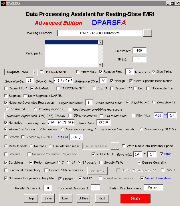 Error In DPARSFA | The R-fMRI Network